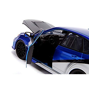 Jada Toys Rubber Tires 1:24 Fast & Furious - Brian's Subaru Impreza WRX STI, Blue (99514)