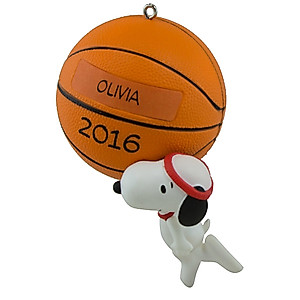 Hallmark 2016 Christmas Ornament Slam Dunk Snoopy Basketball Ornament