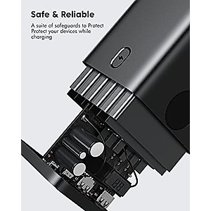 ROMOSS 60000mAh High Capacity Power Bank, 22.5W Max PD 3.0 Fast Charging Portable USB C Battery Packs with 4 Outputs & 3 Inputs & LCD Display, Rechargeable Battery Bank for iPhone and Outdoors Camping