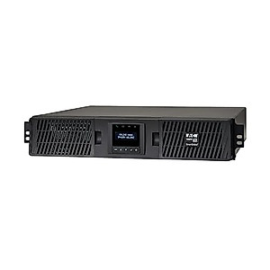 Eaton Tripp Lite Series SmartOnline 2200VA UPS, Pure Sine Wave Double-Conversion, 1800W, 2U Rack/Tower, Extended Run, Network Card Option, LCD, 2 Year Warranty & 250,000 Insurance (SU2200RTXLCD2U)