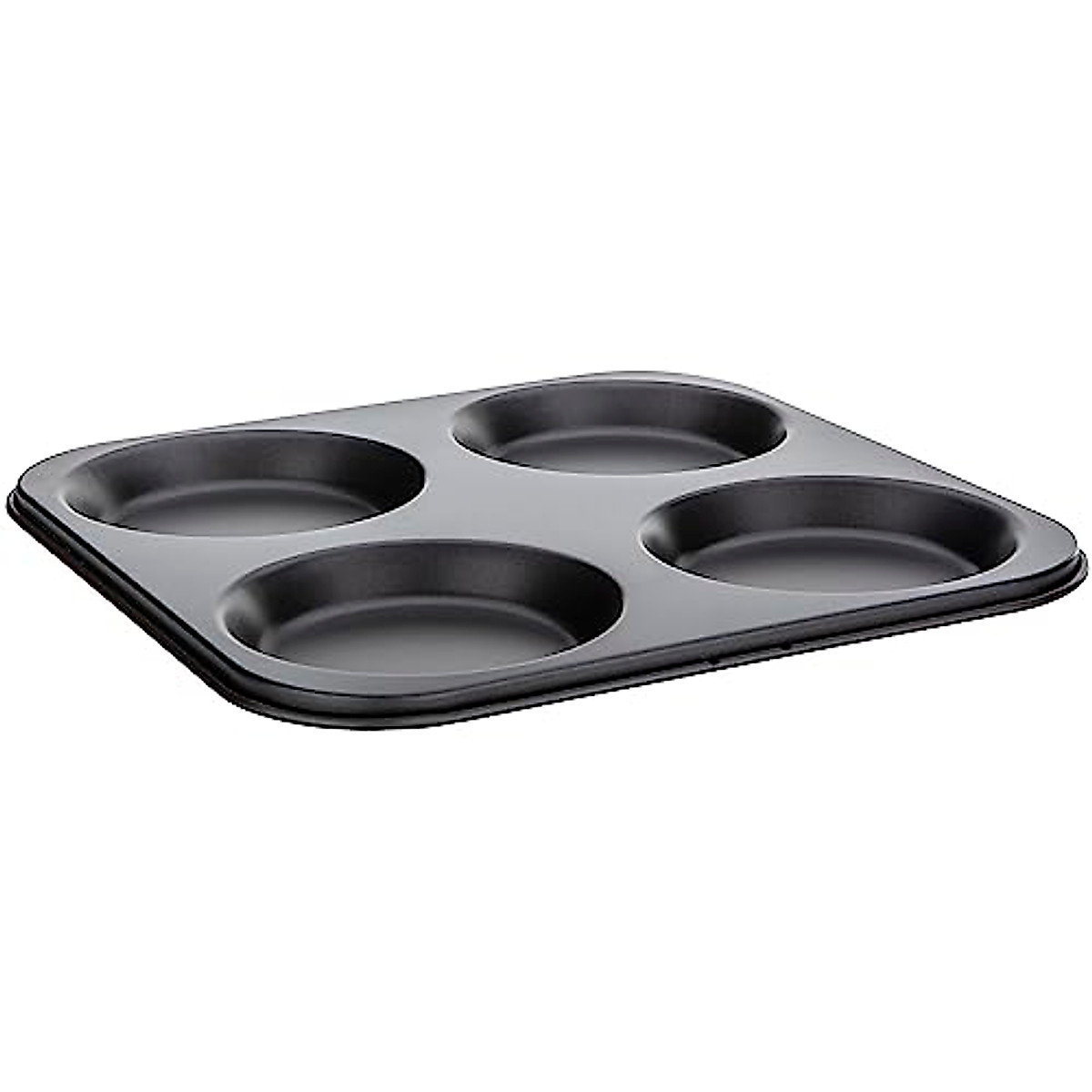 Jocbinltd 5501 4 Cup Yorkshire Pudding Tray, Black