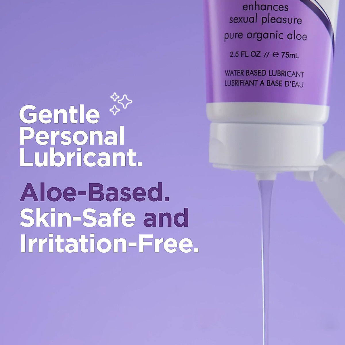 Blossom Lube Organics, Personal Lubricant for Women, pH Balanced, Non-Irritating, Water Based Personal Lubricant, Free of Harsh Ingredients, Toy Friendly, 4 Fl Oz