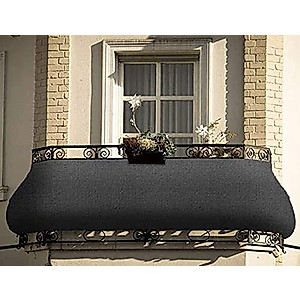 MGCD Balcony Privacy Screen, Height 1M Privacy Protective Balcony Fence, Breathable HDPE Shade Net for Outdoor Backyard Patio (Size : 1x4m)
