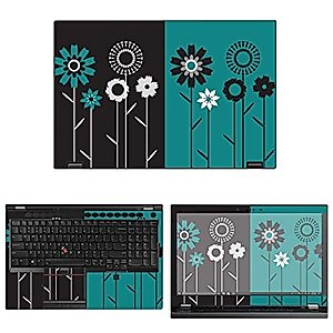 Decalrus - Protective Decal Floral Skin Sticker for Lenovo ThinkPad P53 (15.6" Screen) case Cover wrap LEthnkpd15_P53-70