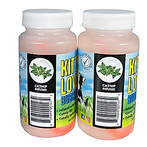 Kitty Love Bubbles: 2 Pack 4oz Bottles of Catnip Scent Bubbles for Cats, Non-Toxic and Allergen-Free, Bring Out Your Cat's Inner Hunter with Hours of Fun and Exercise
