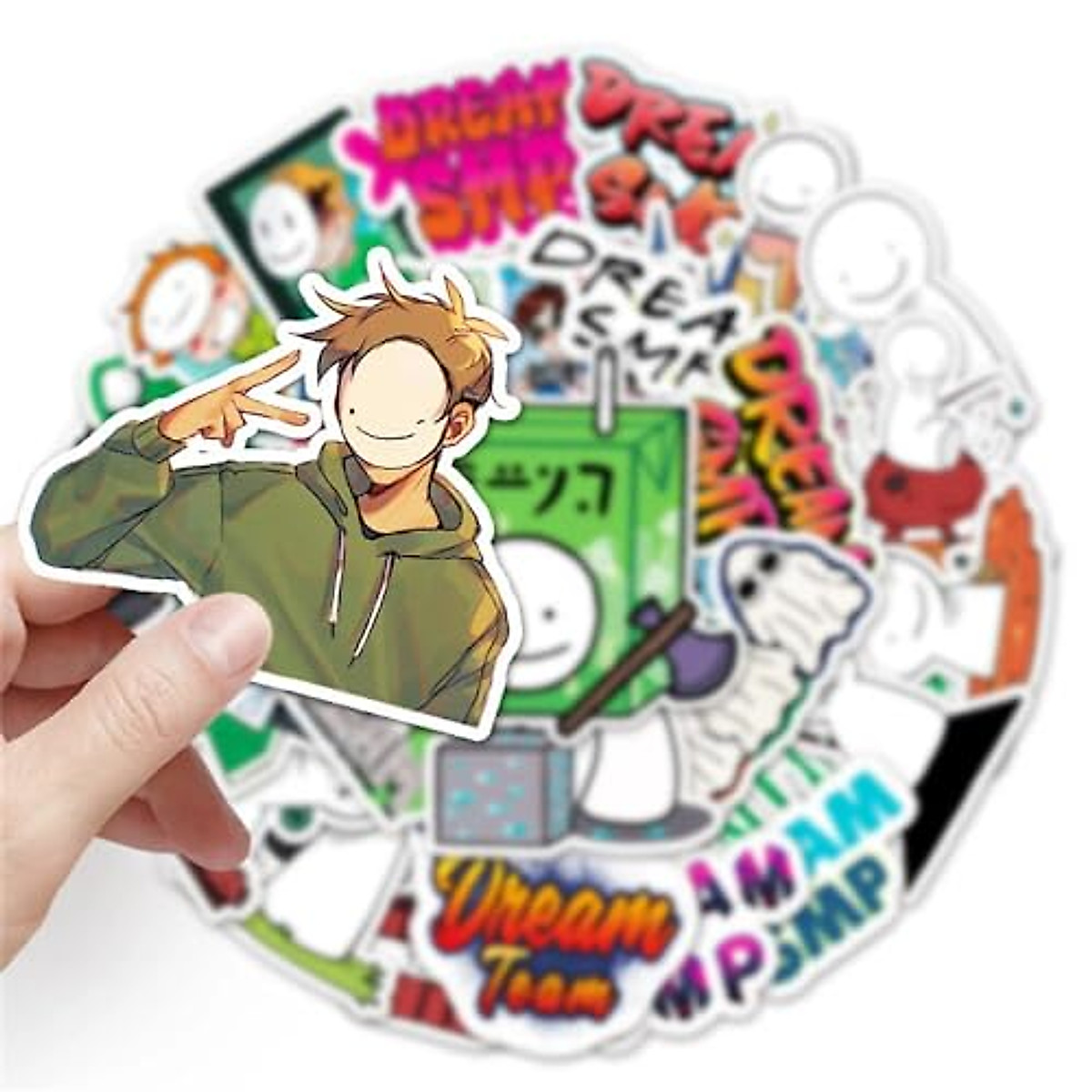 50PCS Cartoon Dream SMP Graffiti Funny Cute Stickers for Suitcase Skateboard Laptop Computer Water Bottles Car Teens Boys Girls Decal Waterproof Sticker for Phone Computer Decal Pegatinas Juguete