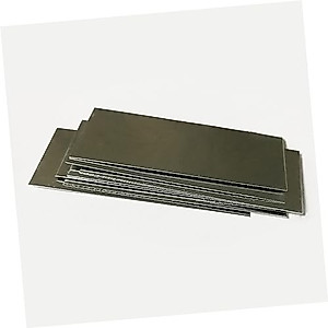 TOYANDONA 2 Pcs Zinc Electrode Strip Zinc Strip Material Fruit Tester Plate Battery Material Battery Tester Zinc Strips Experimental Device Fruit Electrode Zinc Electrodes Silver