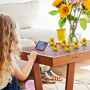 Rubber Ducks, 2.28" The Finger Rubber Duck, Cute Small Rubber Ducks Funny Rubber Ducky Car Accessories for Jeep Car Dashboard Decorations (6)