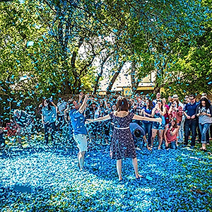 12" Gender Reveal Confetti Cannons Package (2 Pink & 2 Blue)