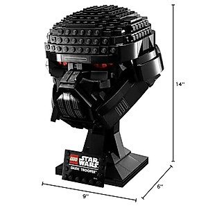 LEGO Star Wars Helmet Bust Building Set Collection + Grogu (Baby Yoda Keychain) Exclusive Bundles (Dark Trooper Helmet + Grogu (Baby Yoda) Keychain)