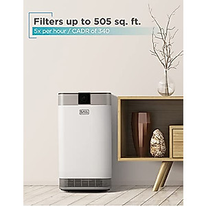 Electrostatic Precipitator Air Purifier, Rid Your Home of Pollutants, Pet Dander, & Pollen, Superb Functionality and 4-stage Filtration System, BAPUV350
