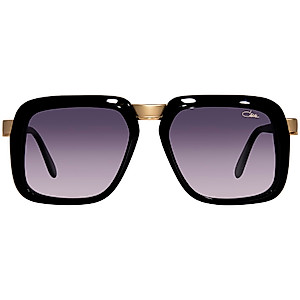 Cazal 616 001SG Black Gray Gradient Vintage Sunglasses 56 mm