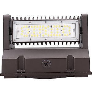 OSTEK 40W Rotatable LED Wall Pack Light, 5,400lm 5000K, Adjustable Outdoor Security Lighting for Commercial & Industrial Areas, Replaces 150W-300W MH/HPS, UL Listed
