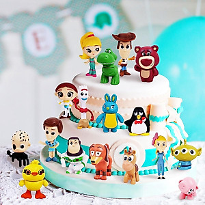 17 PCS Mini Figurines Set-Lovely Action Figures for Birthday Party Decoration, Cupcake Toppers