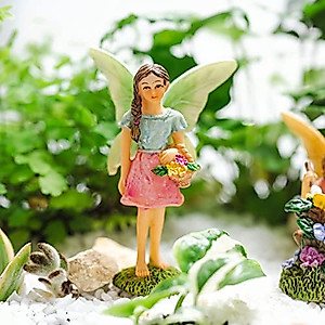PRETMANNS Fairies for Fairy Garden – Fairy Garden Accessories for Outdoor – Garden Fairy Figurines – Garden Fairies for Miniature Fairy Garden – Small Fairy Figurines - 2 Piece Fairy Kit