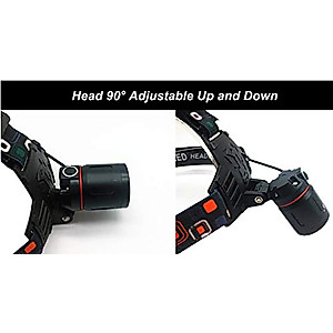 WindFire New Brightest Red Light Hunting Headlamp Zoomable 3 Modes Night Hunting Light Rechargeable Waterproof Headlight for Coyote Hog Varmint Predator Hunting, Astronomy, Aviation