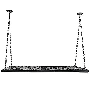 LAJUU Wine Racks,Ceiling Industrial Hanging Wine Glass Racks Stemware Holder Adjustable Height Decoration Shelf