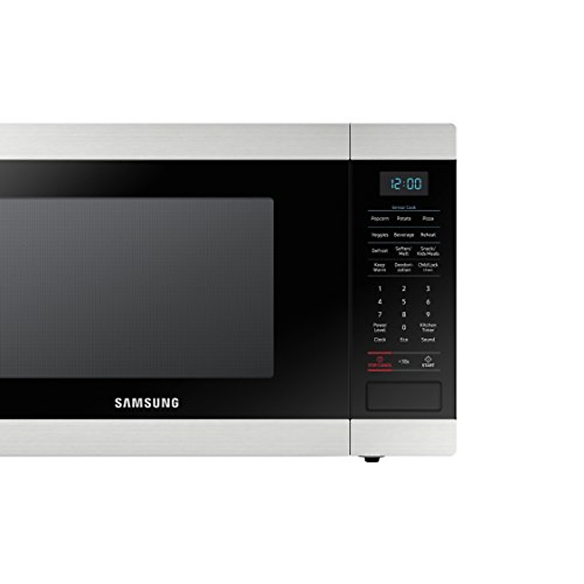 Samsung Electronics Samsung MS19M8000AS/AA Large Capacity Countertop Microwave Oven with Sensor and Ceramic Enamel Interior, Stainless Steel, 1.9 cubic feet