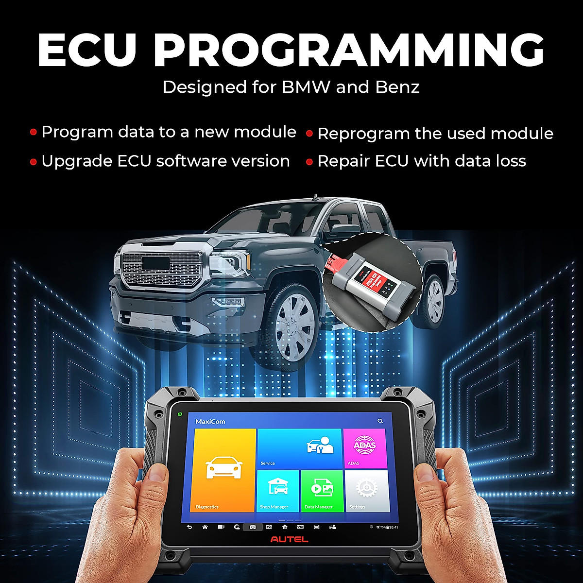 Autel Scanner MK908P, 2024 Newest Vehicle Diagnostic Scan Tool J2534 Online Programming and Coding, Same as Maxisys Elite MS908P, 36+ Special Function Code Reader, Active Test Bi-Directional Scanner