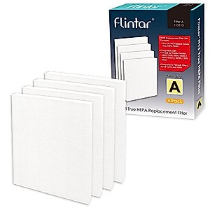 Flintar 115115 True HEPA Filter A, Compatible with Winix Air Purifier C535, 5300, 6300, P300, H13 Grade True HEPA Replacement Filters (4 HEPA Filters)