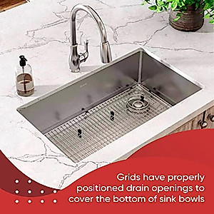 Sink Protectors for Kitchen Sink, Stainless Steel Sink Protector 28-1/4" x 14-1/4" x 1-1/4", Sink Grate for Bottom of Kitchen Sink