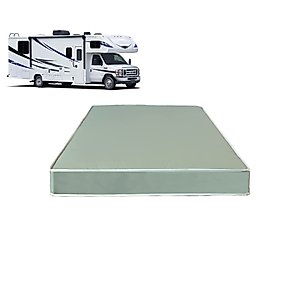 Treaton, 4-Inch High-Density Cooling Gel Memory Foam Vinyl RV Mattress Replacement, Medium Firm, Good for Trailers, Camper Vans and Other Furniture Application, Twin, Green