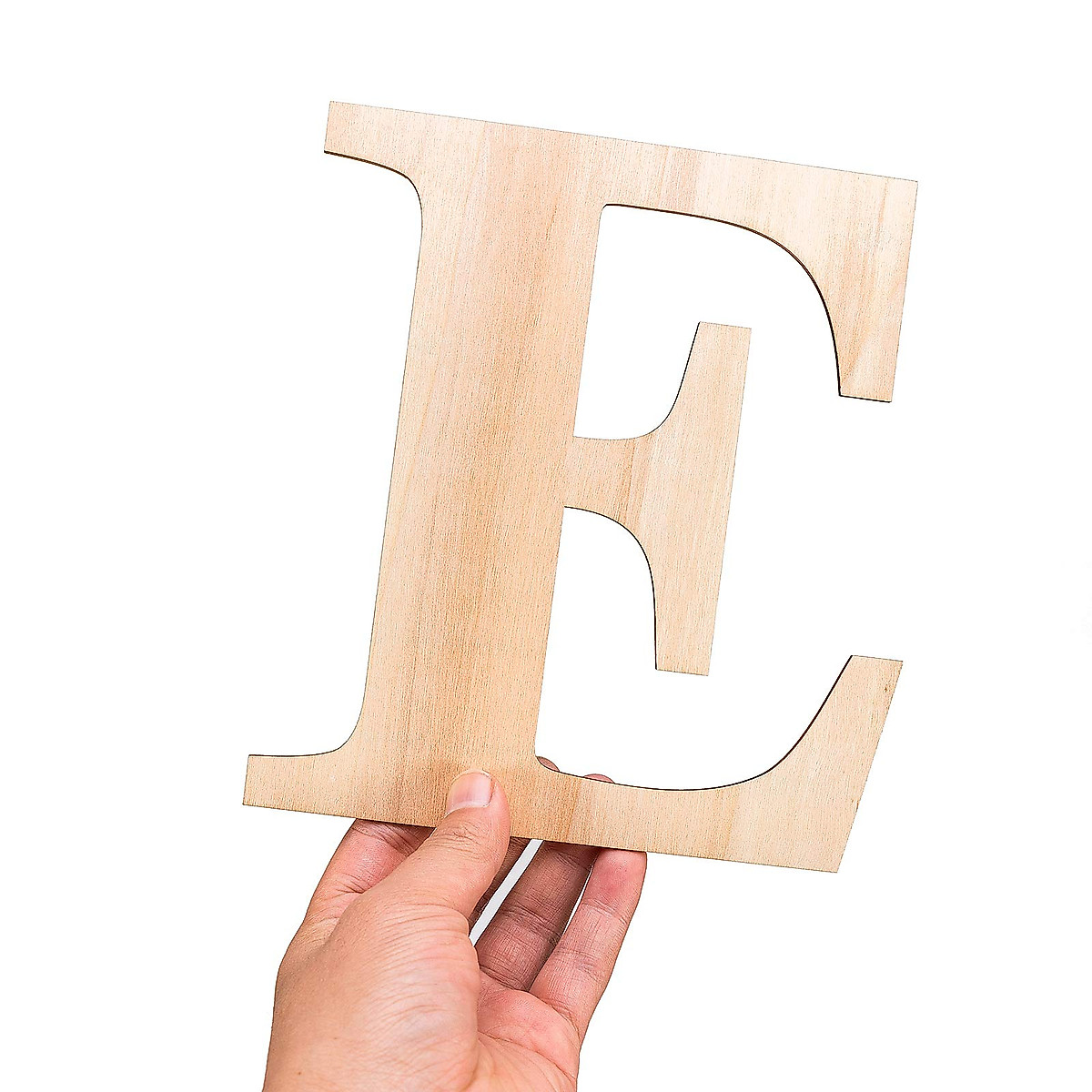 PARBEE Welcome Wood Letters 8 Inch Unfinished Wood Sign Large Letter Cutouts Wooden Decoration for Home Porch Sign Wedding Party Classroom