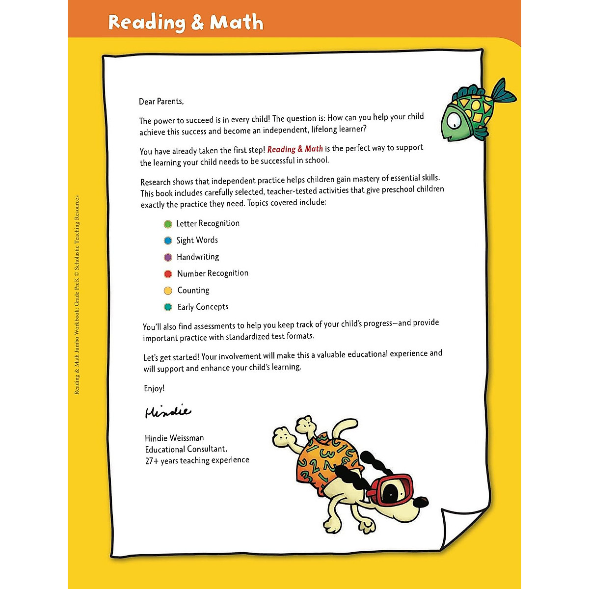 Scholastic Pre-K Reading & Math Jumbo Workbook