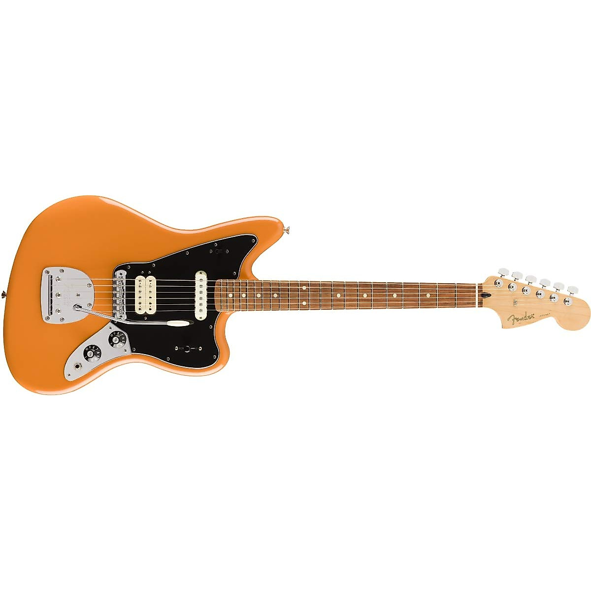 Fender Player Jaguar Electric Guitar, with 2-Year Warranty, Capri Orange, Pau Ferro Fingerboard