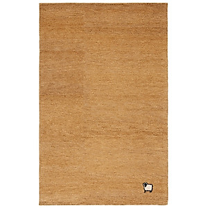 SAFAVIEH Himalaya Collection Area Rug - 6' x 9', Gold, Handmade Wool, Ideal for The Living Room, Bedroom, Dining Room (HIM451D-6)