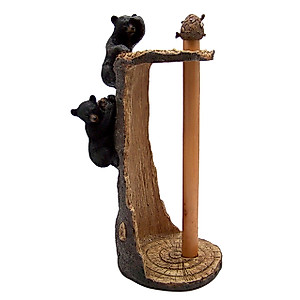 Black Bears Climbing a Tree Paper Towel Holder, 15 1/2 Inches