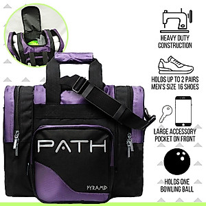 Pyramid Path Pro Deluxe Single Tote - Black/Purple
