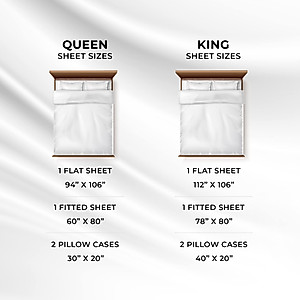 Tribeca Living Bed Sheet Set, Soft Egyptian Cotton Sateen Solid Sheets and Pillowcase Set, Deep Pocket, 600 Thread Count, 6-Piece Luxury Bedding, Queen, Silver Grey