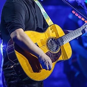 Snilety Funny Skull Design Guitar Strap Shoulder Belt for Bass Adjustable Guitar Strap for Electric Folk Guitar Comfort Guitar Belt Strap Pad