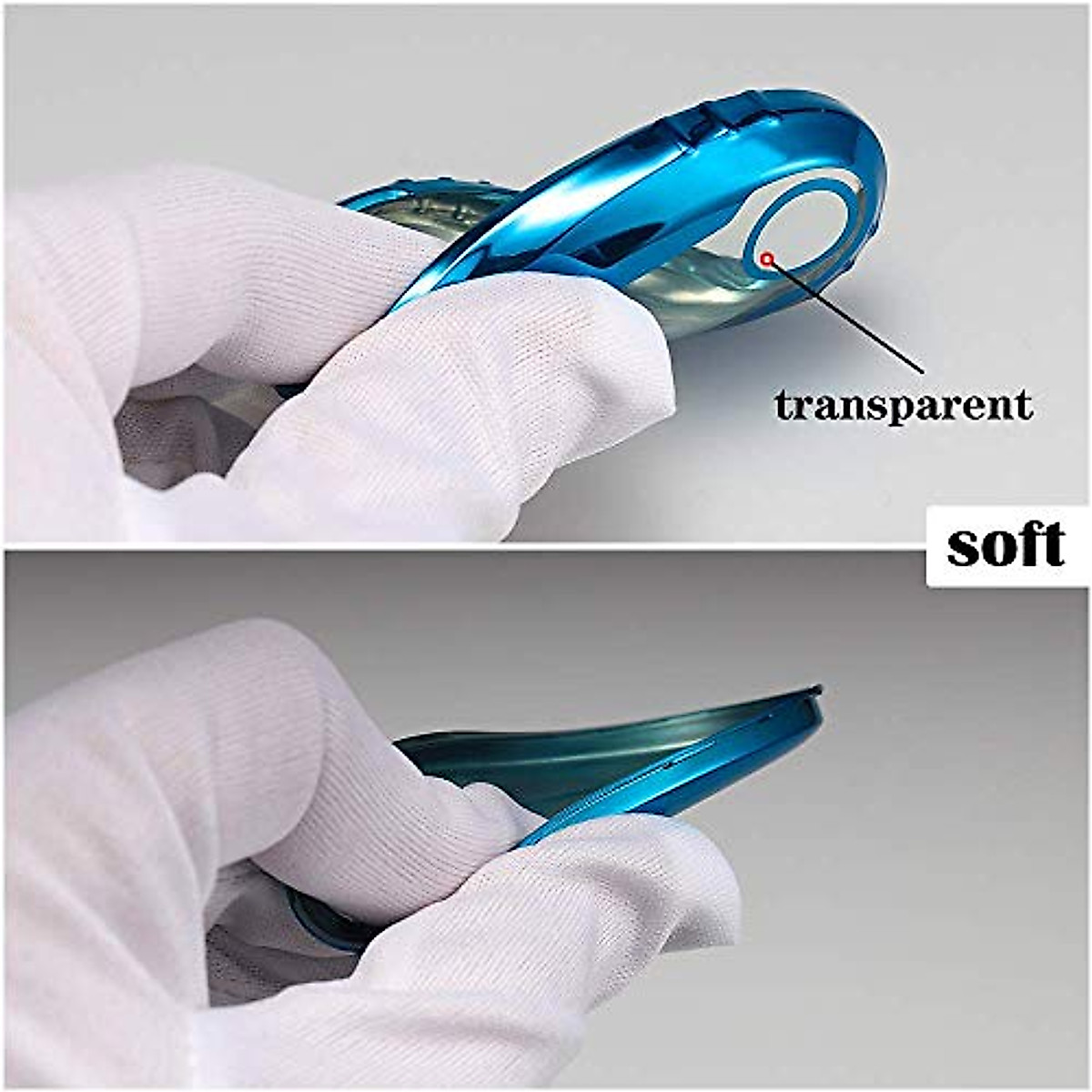 Lcyam Key Fob Cover for 3/4/5 Button Nissan Rogue Altima Maxima Sentra X Trail Patrol Murano Pathfinder Serena Kicks Armada Versa Accessories, Blue