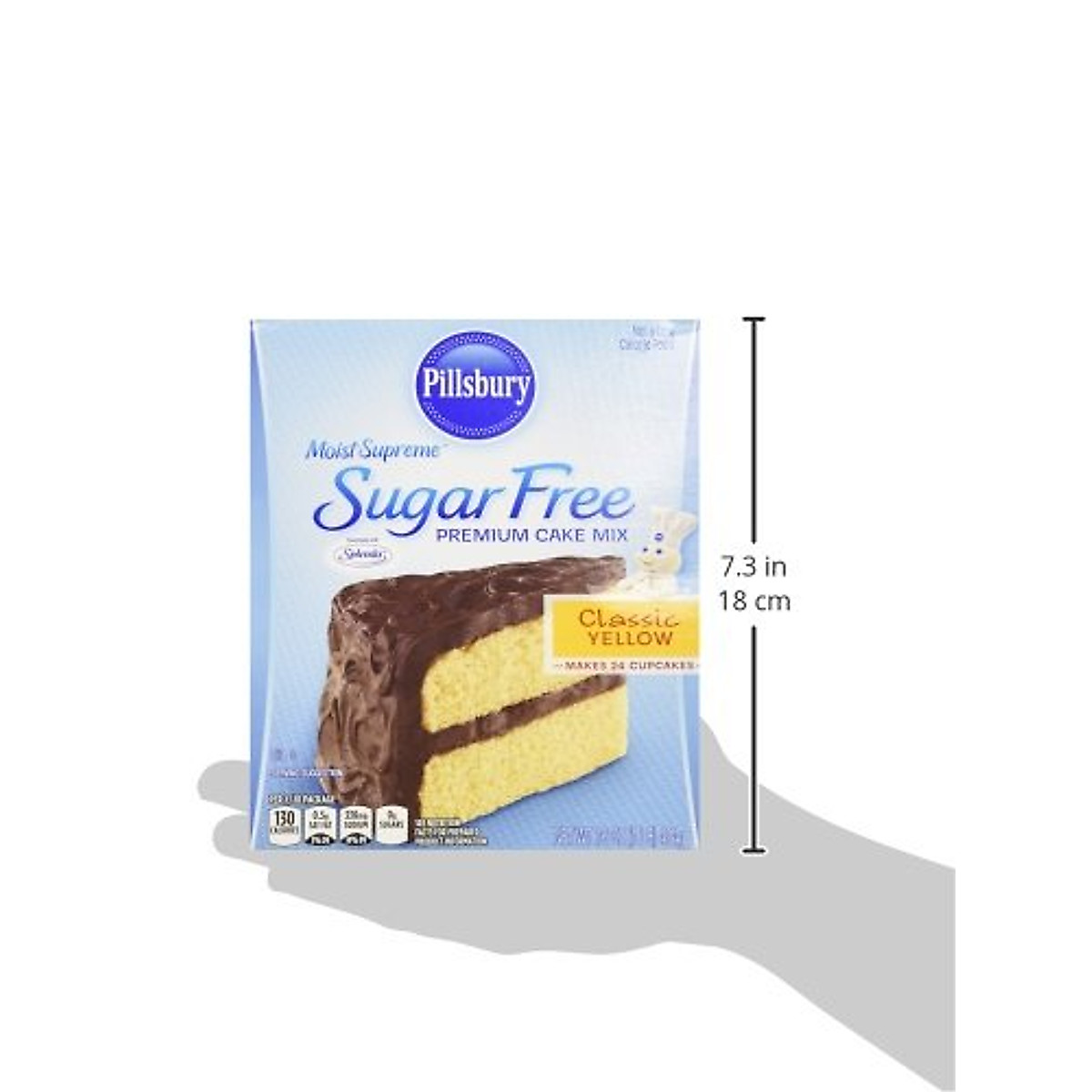 Pillsbury Moist Supreme Sugar Free Classic Yellow Cake Mix, 16 Ounce (Pack of 6)