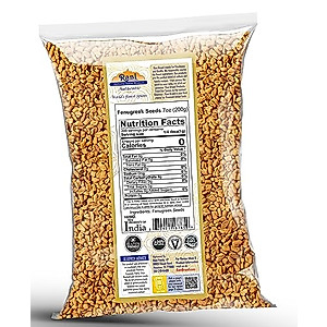 Rani Fenugreek (Methi) Seeds Whole 7oz (200g) Trigonella foenum graecum ~ All Natural | Vegan | Gluten Friendly | Non-GMO| Kosher | Indian Origin, used in cooking & Ayurvedic spice