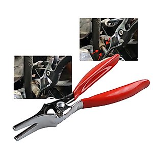 GKmow 1 PC Car Oil Pipe Separation Pliers, Vacuum Hose Removal Pliers, Water Pipe Separation Disassembly Clamps, Universal Maintenance Tools for Most Cars (Red)