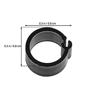 100Pcs Chicken Birds Leg Rings: Poultry Leg Bands, Chicken Birds Identify Clip on Leg Rings Band (Random Color)