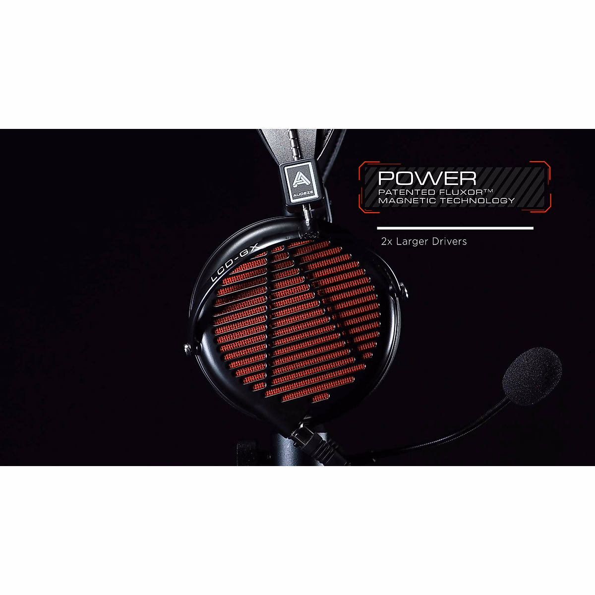 Audeze LCD-GX Gaming Headset with Boom Mic, Wired, All-Analog