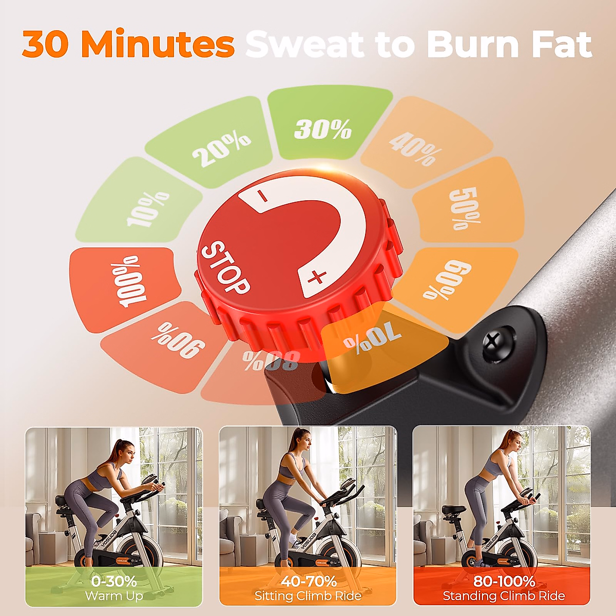 YOSUDA Indoor Cycling Bike Stationary Bike - 2023 Version-Cycle Bike with Ipad Mount & Comfortable Seat Cushion