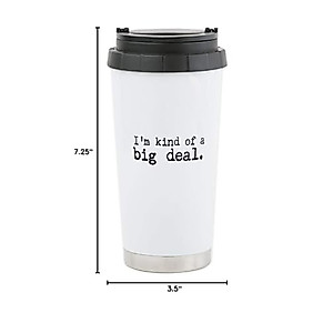 CafePress Im Kind Of A Big Deal. Travel Mug 20 oz. Insulated Stainless Steel Coffee Tumbler
