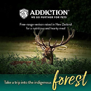 Addiction Viva Venison Cat Grain Free Dry Cat Food Novel High Protein Recipe Crafted in New Zealand 4lb