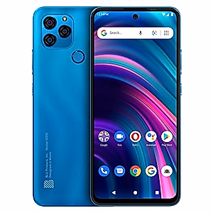 BLU G91S | 4-Day Battery | Unlocked | 6.8” Full HD+ Display | 128GB | 48MP Triple Camera | US Version | US Warranty | Cyan