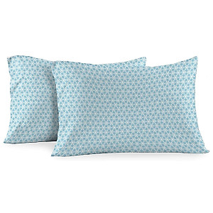 Royal Tradition Heavyweight Flannel, 100-Percent Cotton King Pillow Cases, Set of 2, Snow Print, Soft Pair of Pillowcases