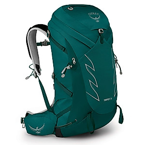 Osprey Tempest 34L Women's Hiking Backpack with Hipbelt, Jasper Green, Medium/Large