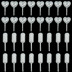 100 Pcs Cupcakes Pipettes, 4ml Dessert Pipettes, Plastic Strawberry Pipettes Mini Pipettes for Chocolate, Birthday Party and Holiday Decoration