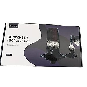 TECURS USB Microphone Condenser, PC Microphone Kit for Computer, Streaming Mic with Adjustable Boom Arm, Gaming,Microphone for Podcast, Twitch, YouTube, PS4, PS5