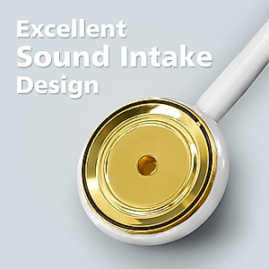 FriCARE Cardiology Stethoscope Single Head Agate (White Chestpiece, White Tube)