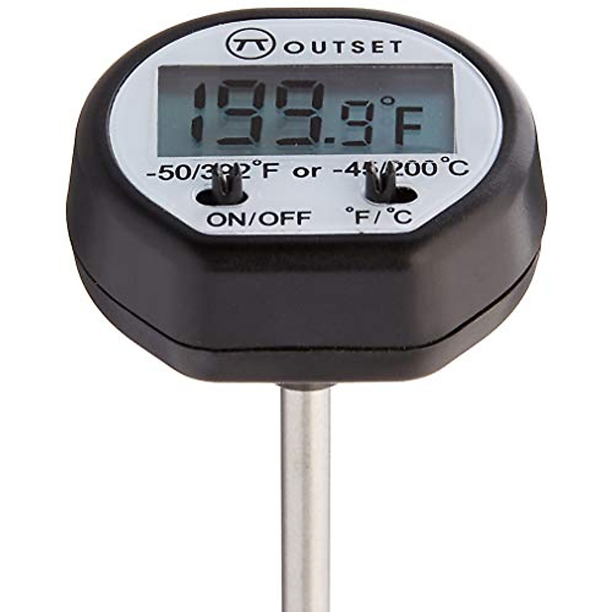 Outset F800 Instant-Read Digital Thermometer,Black